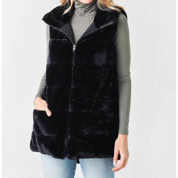 dylan | Jackets & Coats | New Dylan Fur Love Long Reversible Vest In ...
